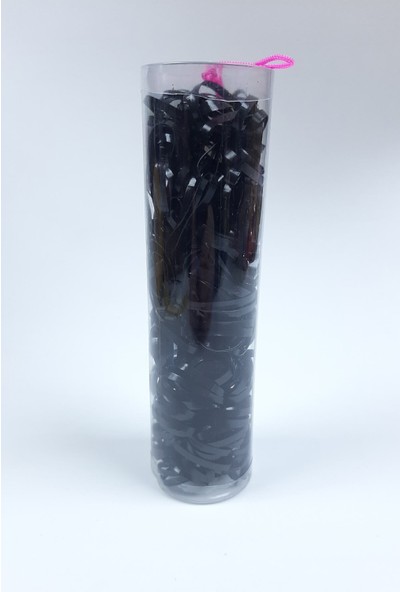 Hayalperest Boncuk Siyah Lastik Saç Örgü Seti Büyük