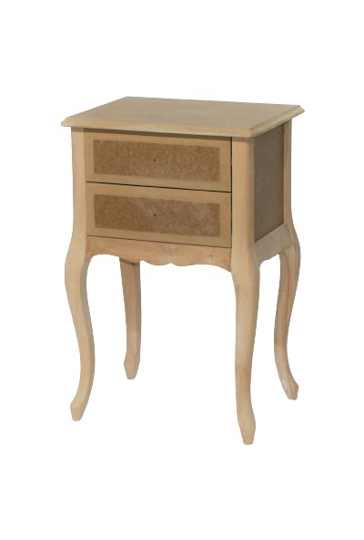 Mobilya Sarayı 2 Çekmeceli Komodin Ham Cilasız