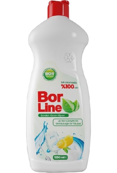 Borline Yerli Üretim Bor Katkılı 1350 ml Limon Kokulu Sıvı Bulaşık Deterjanı Borline Yerli Üretim Bor Katkılı 1350 ml Limon Kokulu Sıvı Bulaşık Deterjanı