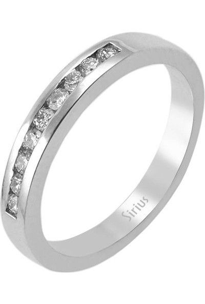 Sirius G Renk 0,23 Karat Pırlanta Kanallı 9 Taş Yüzük 0407R0004