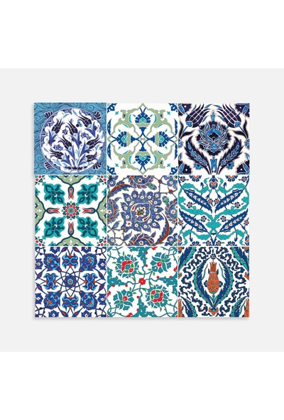 Tink Çini 019 Desenli Pvc Karo 30X30 cm 4'lü 0,36 M2 Tink Çini 019 Desenli Pvc Karo 30X30 cm 4'lü 0,36 M2