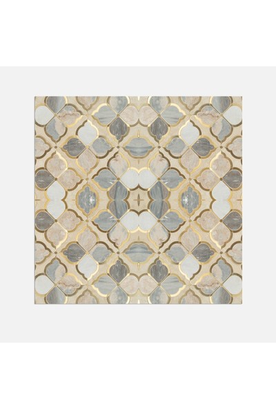 Kendinden Yapışkanlı Gold Çiçek Desenli Pvc Karo 30X30 cm 4'lü 0,36 M2 Kendinden Yapışkanlı Gold Çiçek Desenli Pvc Karo 30X30 cm 4'lü 0,36 M2