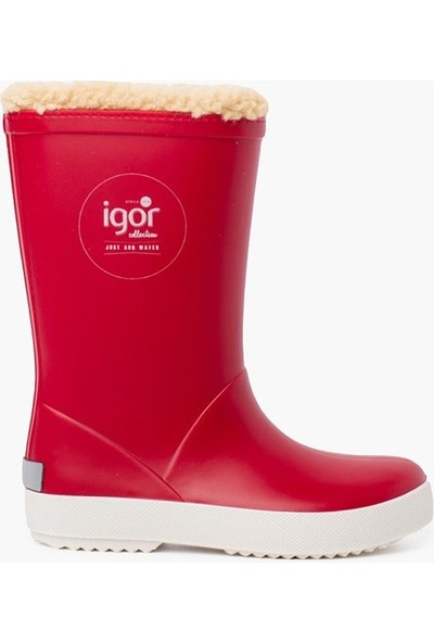 Igor W10207 Splash Nautico Borreguito Igor Marka Unisex Içi Kıvırcık Kürklü Yağmur Çizmesi Kırmızı Igor W10207 Splash Nautico Borreguito Igor Marka Unisex Içi Kıvırcık Kürklü Yağmur Çizmesi Kırmızı