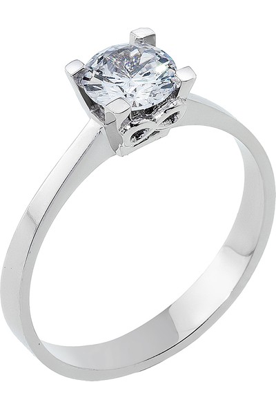 8 Ayar Altın Tektaş Kadın Yüzük