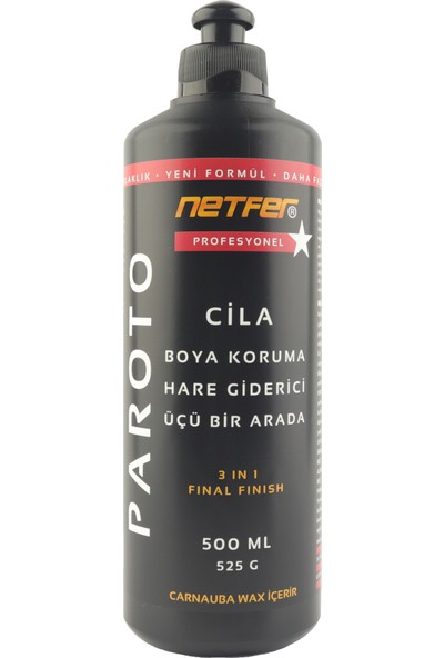 Netfer Paroto Cila Boya Koruma - 500 ml Netfer Paroto Cila Boya Koruma - 500 ml