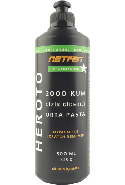 Netfer Heroto Orta Çizik Giderici Pasta - 500 ml Netfer Heroto Orta Çizik Giderici Pasta - 500 ml