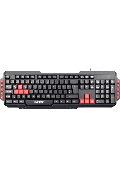 Everest Kb-G7 Armor Siyah USB Q Oyuncu Klavyesi Everest Kb-G7 Armor Siyah USB Q Oyuncu Klavyesi
