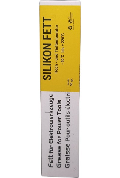 Esoil Silikon Fett (Silikonlu Gres) -50°c - +220°C 50GR Tüp (Üretim Tarihi : 2021) Esoil Silikon Fett (Silikonlu Gres) -50°c - +220°C 50GR Tüp (Üretim Tarihi : 2021)