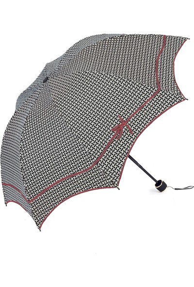 Marlux Siyah Bambu Desenli Kadın Şemsiye