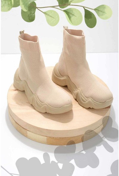 Bambi Nude Triko Kadın Bot & Bootie K025440697 Bambi Nude Triko Kadın Bot & Bootie K025440697