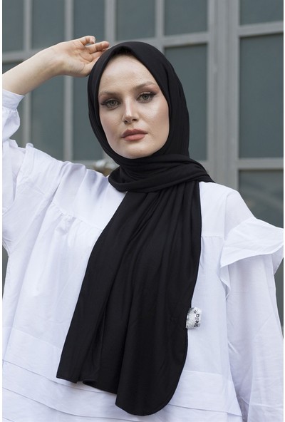 Stella Kadın Penye Şal Siyah