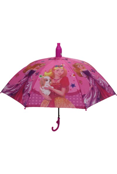 Marlux Bardaklı Korumalı Kız Çocuk Pembe Baskılı Şemsiye M21MARC80R001