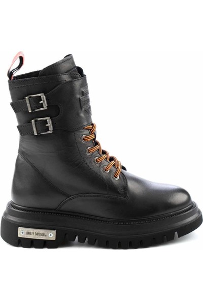 Bambi Black Leather Kadın Bot & Bootie HD07770025 Bambi Black Leather Kadın Bot & Bootie HD07770025