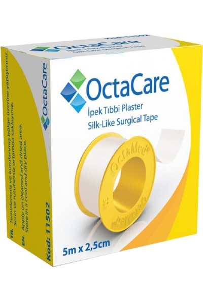 Octacare Ipek Tıbbi Flaster 5m x 2,5cm Octacare Ipek Tıbbi Flaster 5m x 2,5cm