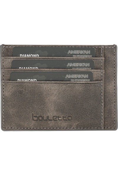 Bouletta BLW018 Deri Kartlık TN18 Gri Bouletta BLW018 Deri Kartlık TN18 Gri