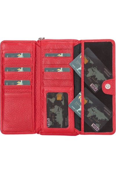PLM Tiago Deri Kadın Cüzdan FL03 Kırmızı PLM Tiago Deri Kadın Cüzdan FL03 Kırmızı