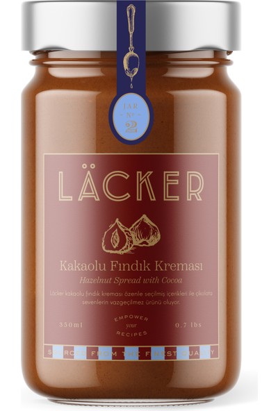 Lacker Chocolates Kakaolu Fındık Kreması