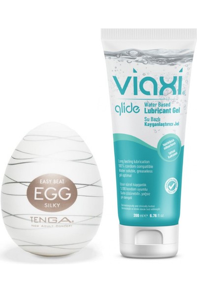 Ozzy Store Egg Silky Mastürbatör + Viaxi Glide Kayganlaştırıcı Jel 200 ml Ozzy Store Egg Silky Mastürbatör + Viaxi Glide Kayganlaştırıcı Jel 200 ml