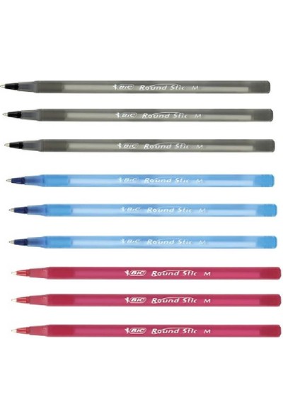 Bic Round Stic 9 Lu Tükenmez Kalem Seti Bic Round Stic 9 Lu Tükenmez Kalem Seti