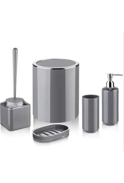 Dymo Lossa Yuvarlak Banyo Seti 5 Li Çift Renk Dymo Lossa Yuvarlak Banyo Seti 5 Li Çift Renk