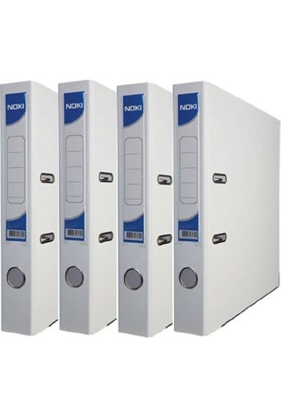 Noki Büro Klasör Beyaz Dar Noki Beyaz Büro Klasörü Halkalı 4 Adet
