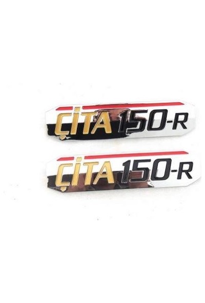 Kuba Çita 150-R Gold Yan Kapak Yazı Takımı Metalik