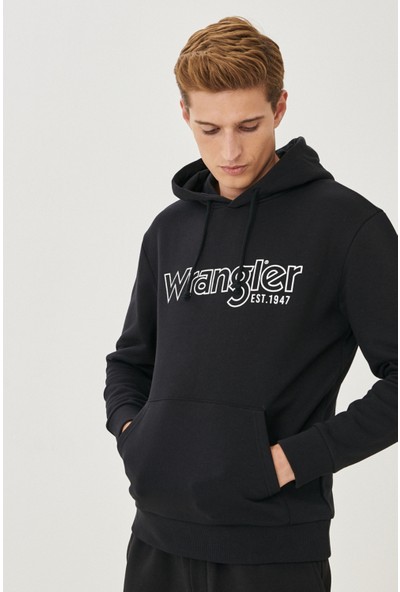 Wrangler Regular Fit Normal Kesim Kapüşonlu Sweatshirt