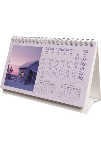 Gıpta 2022 Bristol Üçgen Masa Takvimi 9 x 17 ( 917-BRS )