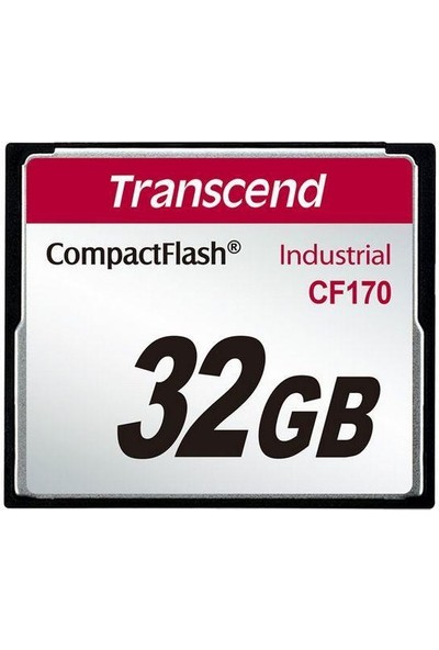 Transcend 32GB CF170 Endüstriyel Compact Flash Kart TS32GCF170 Transcend 32GB CF170 Endüstriyel Compact Flash Kart TS32GCF170