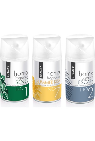 Homex Oda Kokusu Sprey Sense & Summer Kiss & Escape 3X260 ml