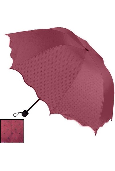 Rubenis RB-065K Bordo Bayan Şemsiyesi Rubenis RB-065K Bordo Bayan Şemsiyesi