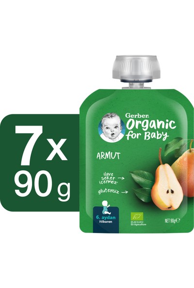 Gerber Organik Armut Püresi 90G 7'li