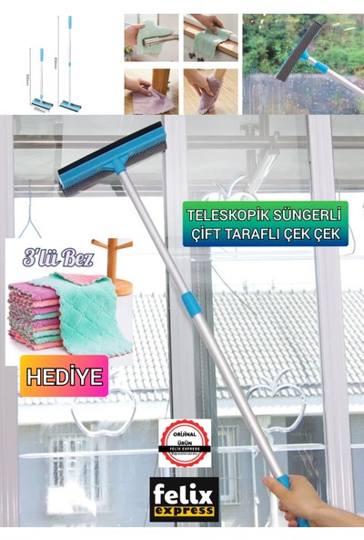 Cam Pencere Temizleyici Pencere Camı Temizleyici Silecek Teleskopik