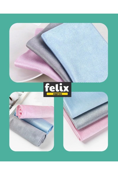 Mikrofiber Cam/araba/yüzey Temizleme Bezi 3 Adet Mikrofiber Cam/araba/yüzey Temizleme Bezi 3 Adet