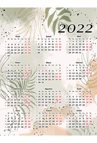 Tellgraf 2022 Duvar Takvimi Tellgraf 2022 Duvar Takvimi