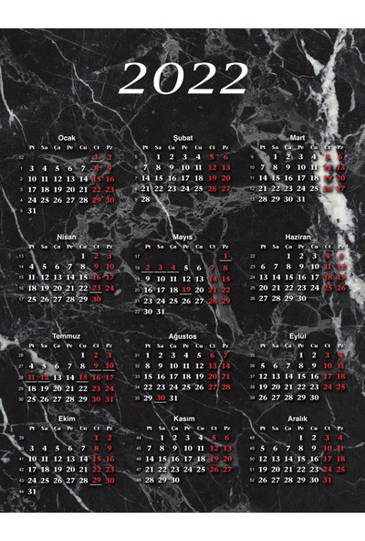 Tellgraf 2022 Duvar Takvimi