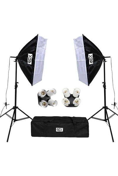 Gdx Tlb-4 Pro Light Softbox Seti 50 x 70 cm 2'li Gdx Tlb-4 Pro Light Softbox Seti 50 x 70 cm 2'li