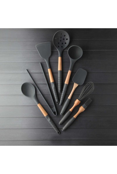 Perotti 13309 Maestro 8 Parça Silikon Servis Seti Gri
