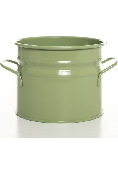 Alin-Online Metal Saksı / Düzenleyici / Kova / Kaşıklık - Yeşil Alin-Online Metal Saksı / Düzenleyici / Kova / Kaşıklık - Yeşil