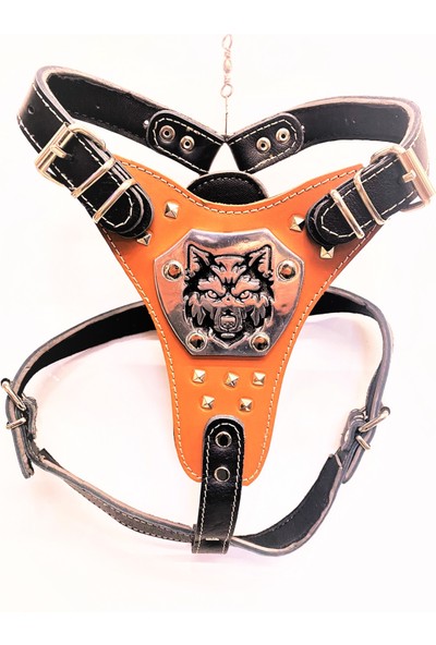 Ys Kurt Desenli Gladyatör Göğüs Tasması Taba Rengi