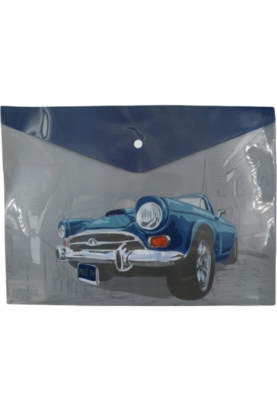 Puti Desenli A4 Çıtçıtlı Zarf Dosya