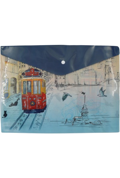 Puti Desenli A4 Çıtçıtlı Zarf Dosya Puti Desenli A4 Çıtçıtlı Zarf Dosya