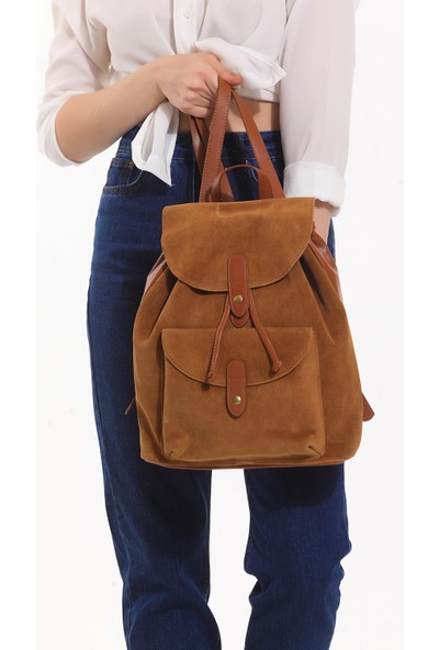 Female Project Viola Hakiki Deri Sırt Çanta