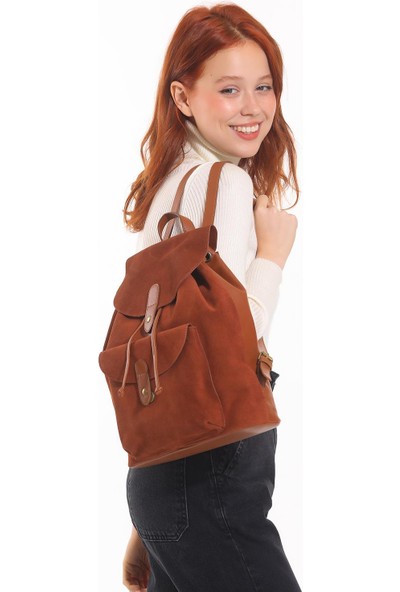 Female Project Viola Hakiki Deri Sırt Çanta