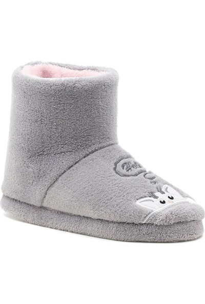 Polaris 601483.Z1PR Gri Kadın Panduf