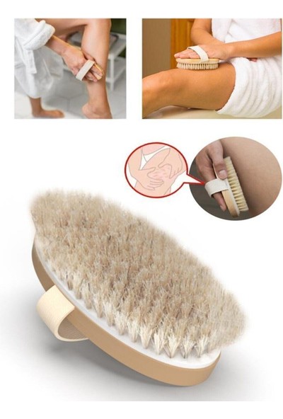 Kitchen Beauty Doğal At Kılı Selülit Fırçası