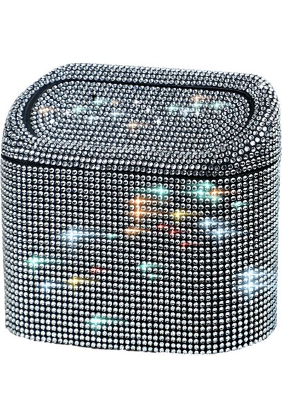 Sakuraa Elmas Kaplı Araba Çöp Kovası Beyaz (Yurt Dışından)