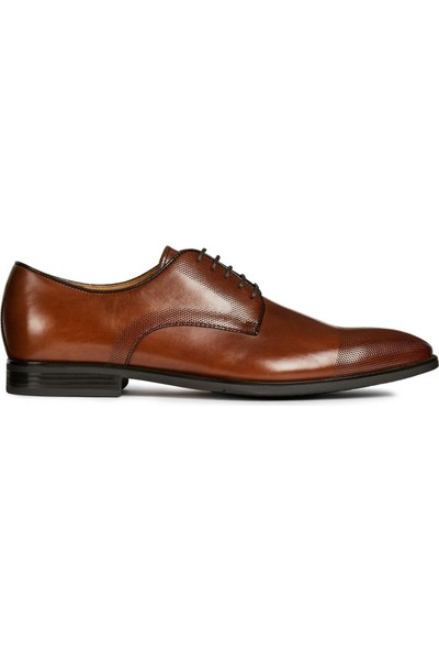 Geox New Life Erkek Bağcıklı Ayakkabı Deri Acı Kahverengi