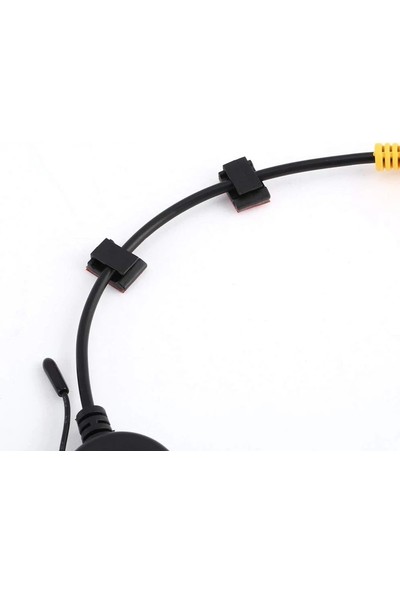 Lovyco 10 Adet 3m Yapışkanlı Kablo Sabitleyici Aparat Kablo Tutucu