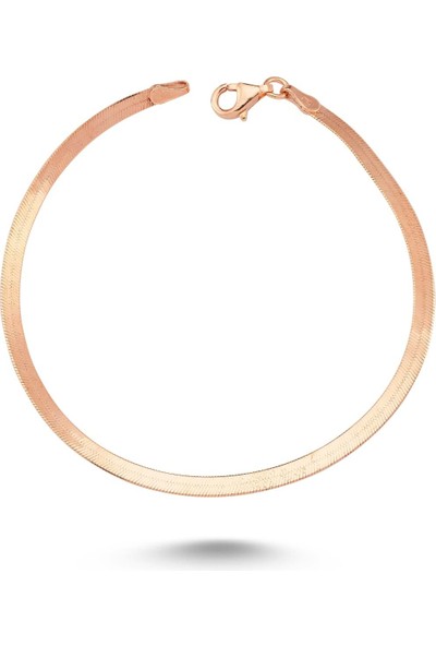 Sophia Nora 925 Ayar Gümüş Italyan Zincir Bileklik Rose BLZB0011526